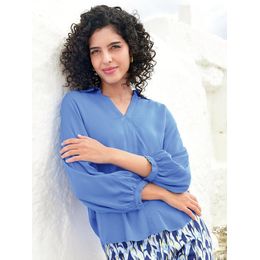 Peter Hahn - Bluse, blau, Gr. 48 / XL