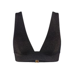 Triangel-Bikini-Top Triumph "Summer Sunset P", Damen, Gr. 36, Cup B, schwarz, Glitzergarne;Microfaser, Obermaterial: 70% Polyamid, 16% metallisierte Fasern, 14% Elasthan, Bikini-Oberteile, weicher Lurex