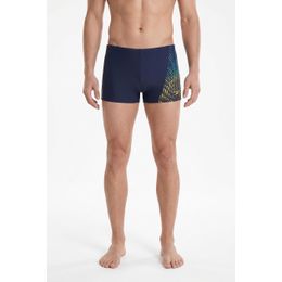 Badehose Speedo "PLMT ASHT AM", Herren, Gr. 5, N-Gr, schwarz, Obermaterial: 80% Polyamid, 20% Elasthan, Badehosen Badehose, innenliegende Kordel, aus recyceltem Polyamid