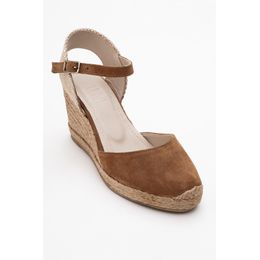Sinta Wildleder Leder Plateform Espadrille (Damen)