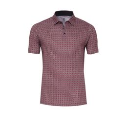 Poloshirt DESOTO "Casual Polo Kent 1/2", Herren, Gr. L, mandarin pattern, Obermaterial: 100% Baumwolle, slim fit normal, Shirts