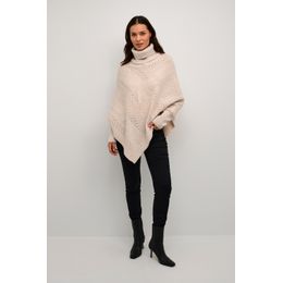 Cream Poncho Loose fit melange