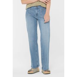 Regular-fit-Jeans SENSES.THE LABEL, Damen, Gr. 34, Normalgr&ouml;&szlig;en, blau, Denim/Jeans, Material: 98% Baumwolle, 2% Elasthan, Abriebeffekte, regular fit, Jeans, mit ausgestelltem Bein
