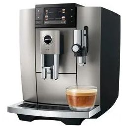 Jura Kaffeevollautomat "15712 E8 Midnight Silver (ED)", midnight silber, B:27cm H:34,8cm T:44,6cm, Kaffeevollautomaten, Kaffeevollautomat