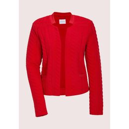 Madeleine Mode Jackenblazer MADELEINE "Blazer Langarm Jerseyblazer mit Stehkragen", Damen, Gr. 34, rot, Obermaterial: 83% Polyester PES. 14% Viskose CV. 3% Elasthan EL., Modern, normal, Blazer
