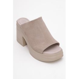 Nola Leder Plateau Mules (Women)