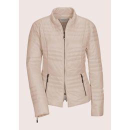 Madeleine Mode Steppjacke MADELEINE "Steppjacke Leichte Sommerjacke mit Stehkragen", Damen, Gr. 44, beige (berber), Obermaterial: 100% Polyamid PA., Modern, normal, Jacken Steppjacke