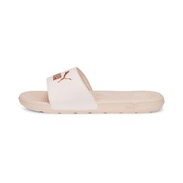 Badesandale Puma "COOL CAT 20 WNS", Damen, Gr. 37, pink (cloud pink, rose gold), Synthetik, unifarben, Schuhe, ohne Verschluss, leicht profilierte Laufsohle, aus Synthetik