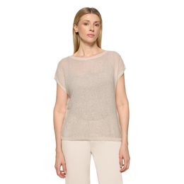 Stricktop Cartoon "Damen mit Rundhalsausschnitt", Damen, Gr. 34, rohwei&szlig;, Obermaterial: 60% Polyester, 40% Viskose, oversize normal, Rundhals, Tops Stricktop