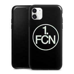 DeinDesign iPhone 11 Handy Silikon H&uuml;lle Case schwarz Handyh&uuml;lle 1. Fc N&uuml;rnberg Logo 1. Fcn