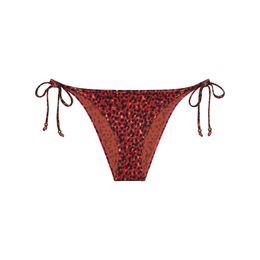 Bikini-Hose Triumph "Midnight Swim Tai", Damen, Gr. 36, N-Gr, braun combination, Microfaser, Obermaterial: 82% Polyamid, 18% Elasthan, Badehosen Bikini-Hose, weich und gl&auml;nzend