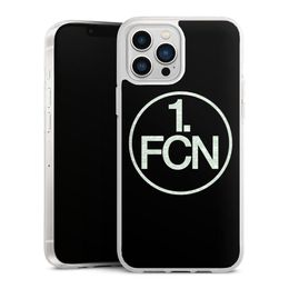 DeinDesign iPhone 13 Pro Max Handy Silikon H&uuml;lle Case transparent Handyh&uuml;lle 1. Fc N&uuml;rnberg Logo 1. Fcn Silikon Case