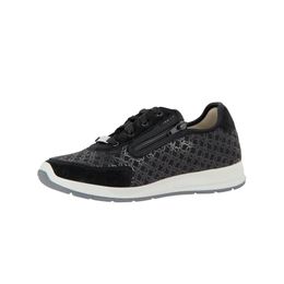 Sneaker VAROMED, Damen, Gr. 4,5, schwarz, Veloursleder, Schuhe Sneaker