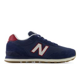 Sneaker New Balance "515", Herren, Gr. 42,5, vintage indigo, sea salt, podium rot, Leder, Textil, Schuhe Sneaker