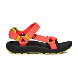 Sandale Teva "HYDRATREK SANDAL WOMEN", Damen, Gr. 39, neon coral, Textil, Schuhe Sandale, rutschfest, schnell trocknend, mit Klettverschluss