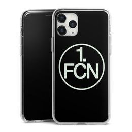 DeinDesign iPhone 11 Pro Max Handy Silikon H&uuml;lle Case transparent Handyh&uuml;lle 1. Fc N&uuml;rnberg Logo 1. Fcn Silikon Case