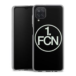 DeinDesign Galaxy A12 Handy Silikon H&uuml;lle Case transparent Handyh&uuml;lle 1. Fcn Logo 1. Fc N&uuml;rnberg Silikon Case