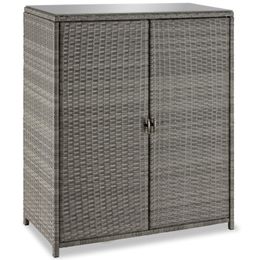 TecTake&reg; Aluminium Gartenschrank, wetterfest und UV-best&auml;ndig, 3 herausnehmbare Einlegeb&ouml;den, 84,5 x 40,5 x 103,5 cm