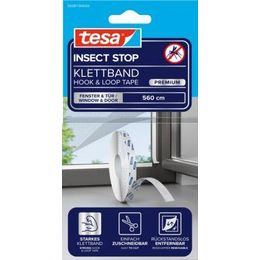 Tesa&reg; Klettband INSECT STOP Premium, zur Befestigung von INSECT STOP Fliegengittern an Fensterrahmen, selbstklebend, entfernbar, L 5600 mm, wei&szlig;