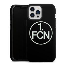 DeinDesign iPhone 13 Pro Max Handy Panzer Handyh&uuml;lle robuste Outdoor H&uuml;lle Schutzh&uuml;lle matt 1. Fc N&uuml;rnberg Logo 1. Fcn Tough Case