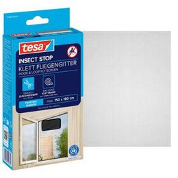 Tesa&reg; Klett-Fliegengitter INSECT STOP, zum Befestigen an Fensterrahmen, L 1500 x B 1800 mm, anthrazit-transparent
