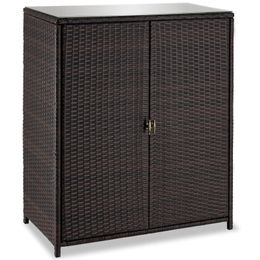 TecTake&reg; Aluminium Gartenschrank, wetterfest und UV-best&auml;ndig, 3 herausnehmbare Einlegeb&ouml;den, 84,5 x 40,5 x 103,5 cm