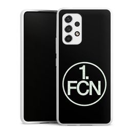 DeinDesign Galaxy A53 5G Handy Silikon H&uuml;lle Case wei&szlig; Handyh&uuml;lle 1. Fc N&uuml;rnberg Logo 1. Fcn Silikon Case
