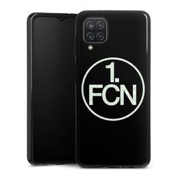 DeinDesign Galaxy A12 Handy Silikon H&uuml;lle Case schwarz Handyh&uuml;lle 1. Fcn Logo 1. Fc N&uuml;rnberg