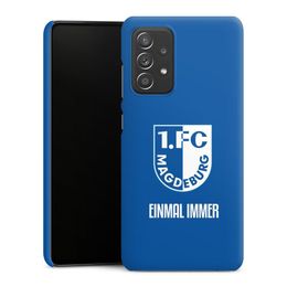 DeinDesign Galaxy A52s 5G Handy Premium Case Smartphone Handyh&uuml;lle Schutzh&uuml;lle matt 1. Fc Magdeburg Official Licensed Product Coat Of Arms Premium Case
