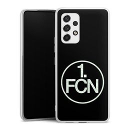 DeinDesign Galaxy A53 5G Handy Silikon H&uuml;lle Case transparent Handyh&uuml;lle 1. Fc N&uuml;rnberg Logo 1. Fcn Silikon Case