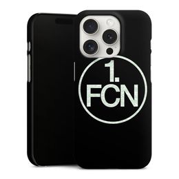 DeinDesign iPhone 15 Pro Handy Premium Case Smartphone Handyh&uuml;lle Schutzh&uuml;lle matt 1. Fc N&uuml;rnberg Logo 1. Fcn Premium Case