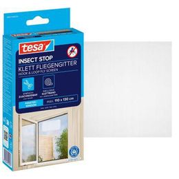 Tesa&reg; Klett-Fliegengitter INSECT STOP, zum Befestigen an Fensterrahmen, L 1100 x B 1300 mm, wei&szlig;-transparent
