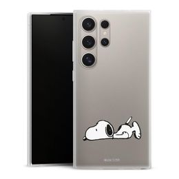 DeinDesign Galaxy S24 Ultra Handy Slim Case Silikon Handyh&uuml;lle transparent H&uuml;lle extra d&uuml;nn Official Licensed Product Snoopy Peanuts Silikon Slim Case