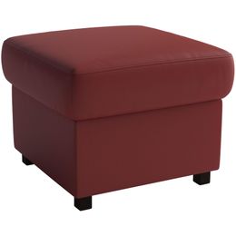 Sit & More Polsterhocker SIT & MORE "Montego", merlot, B:58cm H:46cm T:58cm, Hocker, Polsterhocker