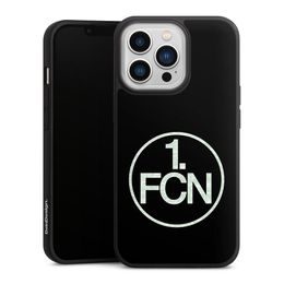 DeinDesign iPhone 13 Pro Handy Premium Silikon H&uuml;lle Handyh&uuml;lle schwarz Case 1. Fc N&uuml;rnberg Logo 1. Fcn Silikon Premium Case
