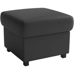 Sit & More Polsterhocker SIT & MORE "Montego", schwarz, B:58cm H:46cm T:58cm, Hocker, Polsterhocker
