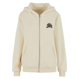 Sweatjacke MISS TEE "Miss Tee Romantic Dreamers Ladies Fluffy Zip Hoody", Damen, Gr. 5XL, sandwei&szlig;, 70% Baumwolle, 30% Polyester, Sweatjacken Sweatjacke