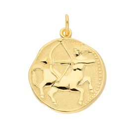 Adelia&acute;s Kettenanh&auml;nger ADELIA&acute;S "333 Gold Sternzeichen Anh&auml;nger Sch&uuml;tze &Oslash; 18,2 mm", gold, Schmuckanh&auml;nger, Damen, Sch&uuml;tze, Gold, Kettenanh&auml;nger, Goldschmuck f&uuml;r Damen & Herren