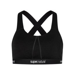 super.natural Sport-BH "Feel Good" in Schwarz - 50% | Gr&ouml;&szlig;e L | Damen-sportunterwaesche
