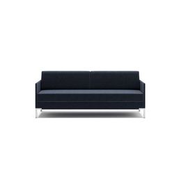 Schlafsofa HESTB&AElig;K "Hestb&aelig;k 415 3-Sitzer, Bettfunktion, Federkern, Breite 208cm", blau (tiefblau), B:208cm H:79cm T:82cm, 100% Polyester, Sofas, Schlafsofa, Umklappbar, Querschl&auml;fer, sehr komfortabel, Stauraum