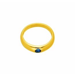 Adelia&acute;s Kettenanh&auml;nger ADELIA&acute;S "Anh&auml;nger Taufring 585 Gold ( 14K ) mit Saphir", gold, Schmuckanh&auml;nger, M&auml;dchen, Gold, Kettenanh&auml;nger, Goldanh&auml;nger Taufring