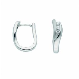 Adelia&acute;s Paar Creolen ADELIA&acute;S "Damen Goldschmuck", silber, Ohrringe, Damen, Damen, Gold, 333 Gold mit Zirkonia Goldschmuck f&uuml;r Damen