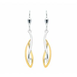 Adelia&acute;s Paar Ohrh&auml;nger ADELIA&acute;S "Ohrh&auml;nger Ohrringe 333 Wei&szlig;gold ( 8K ) mit Zirkonia", gold, Ohrringe, Damen, Damen, Gold, Goldohrringe