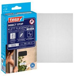 Tesa&reg; Klett-Fliegengitter INSECT STOP Premium, zum Befestigen an Fensterrahmen, L 1300 x B 1300 mm, anthrazit-transparent