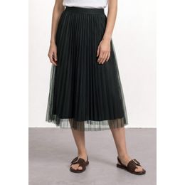 Maxirock Street One, Damen, Gr. 32, deep bound gr&uuml;n, Stoff, Obermaterial: 100% Polyester; Futter: 100% Viskose, unifarben, regular fit wadenlang, R&ouml;cke Maxirock, mit Elastikbund