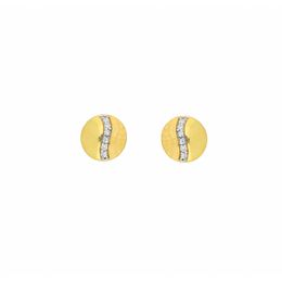 Adelia&acute;s Paar Ohrh&auml;nger ADELIA&acute;S "Damen Goldschmuck", gold, Ohrringe, Damen, Damen, Gold, 333 Gold mit Zirkonia Goldschmuck f&uuml;r Damen