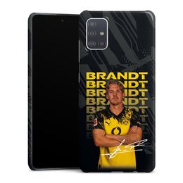 DeinDesign Galaxy A51 Handy Premium Case Smartphone Handyh&uuml;lle Schutzh&uuml;lle gl&auml;nzend Julian Brandt Bvb Borussia Dortmund Premium Case