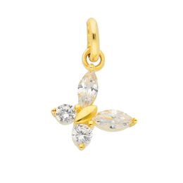 Adelia&acute;s Kettenanh&auml;nger ADELIA&acute;S "Anh&auml;nger Schmetterling 333 Gold ( 8K ) mit Zirkonia", gold, Schmuckanh&auml;nger, M&auml;dchen, mit Zirkonia, Gold, Kettenanh&auml;nger, Goldanh&auml;nger Schmetterling