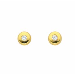 Adelia&acute;s Paar Ohrh&auml;nger ADELIA&acute;S "Damen Goldschmuck", gold, Ohrringe, Damen, Damen, Gold, mit Zirkonia Goldschmuck f&uuml;r Damen