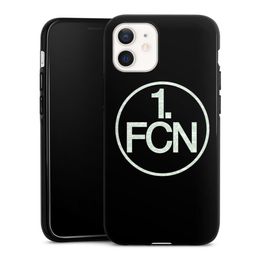DeinDesign iPhone 12 Handy Silikon H&uuml;lle Case schwarz Handyh&uuml;lle 1. Fc N&uuml;rnberg Logo 1. Fcn